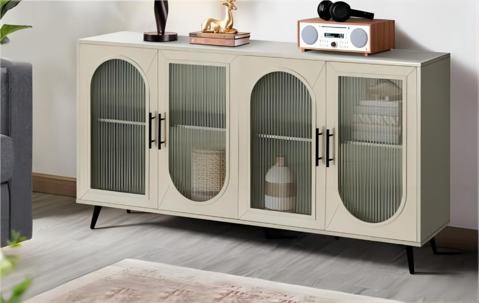 Corrigan Studio® Stroage Sideboard With Glass Door | Wayfair