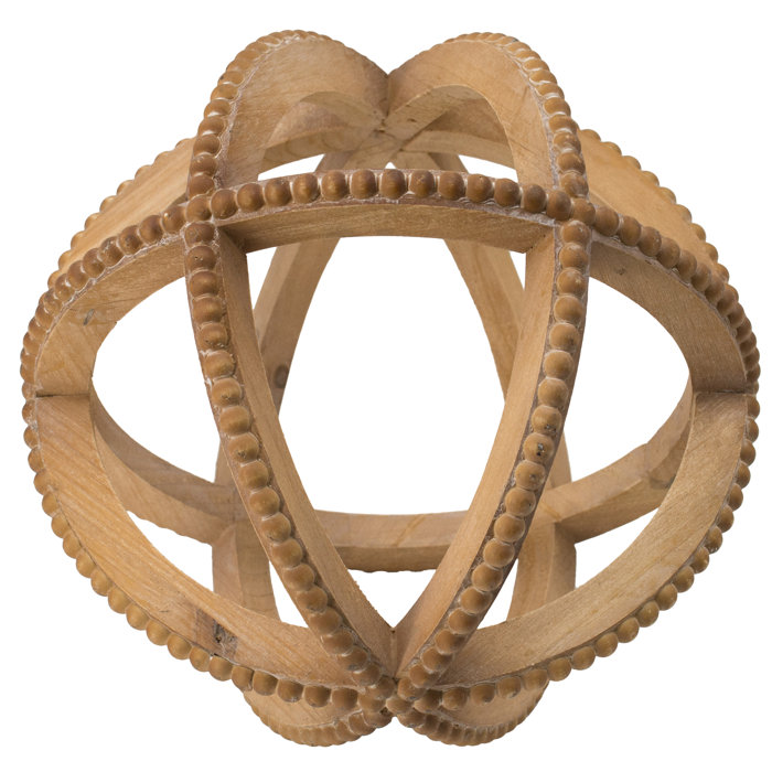 Delaney Decorative Ball Table Accent with Bead Trim & Reviews | Birch Lane