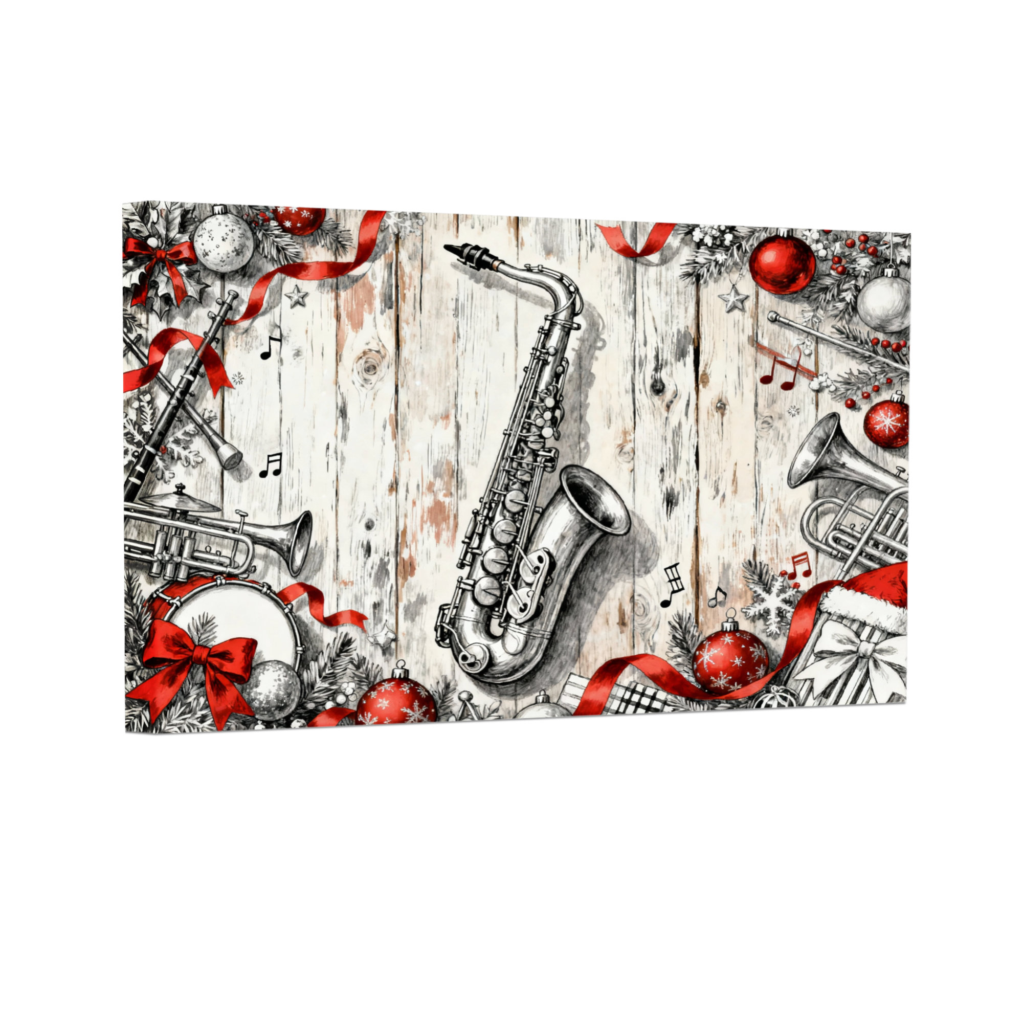 Charlton Home® Christmas Musical Instruments Christmas Decorations Red ...