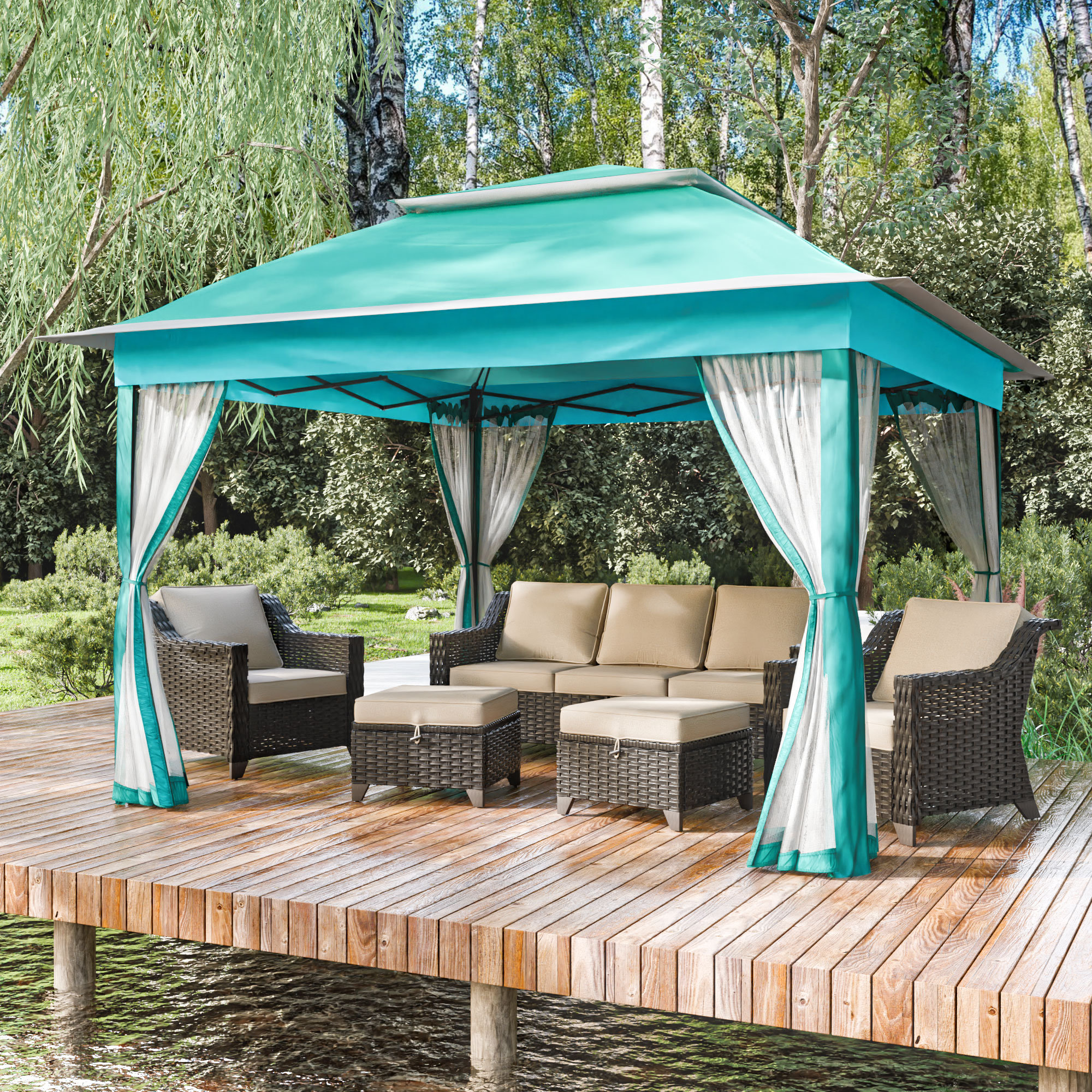 UPTIOT 11 pi. X 11 pi Patio - Wayfair Canada