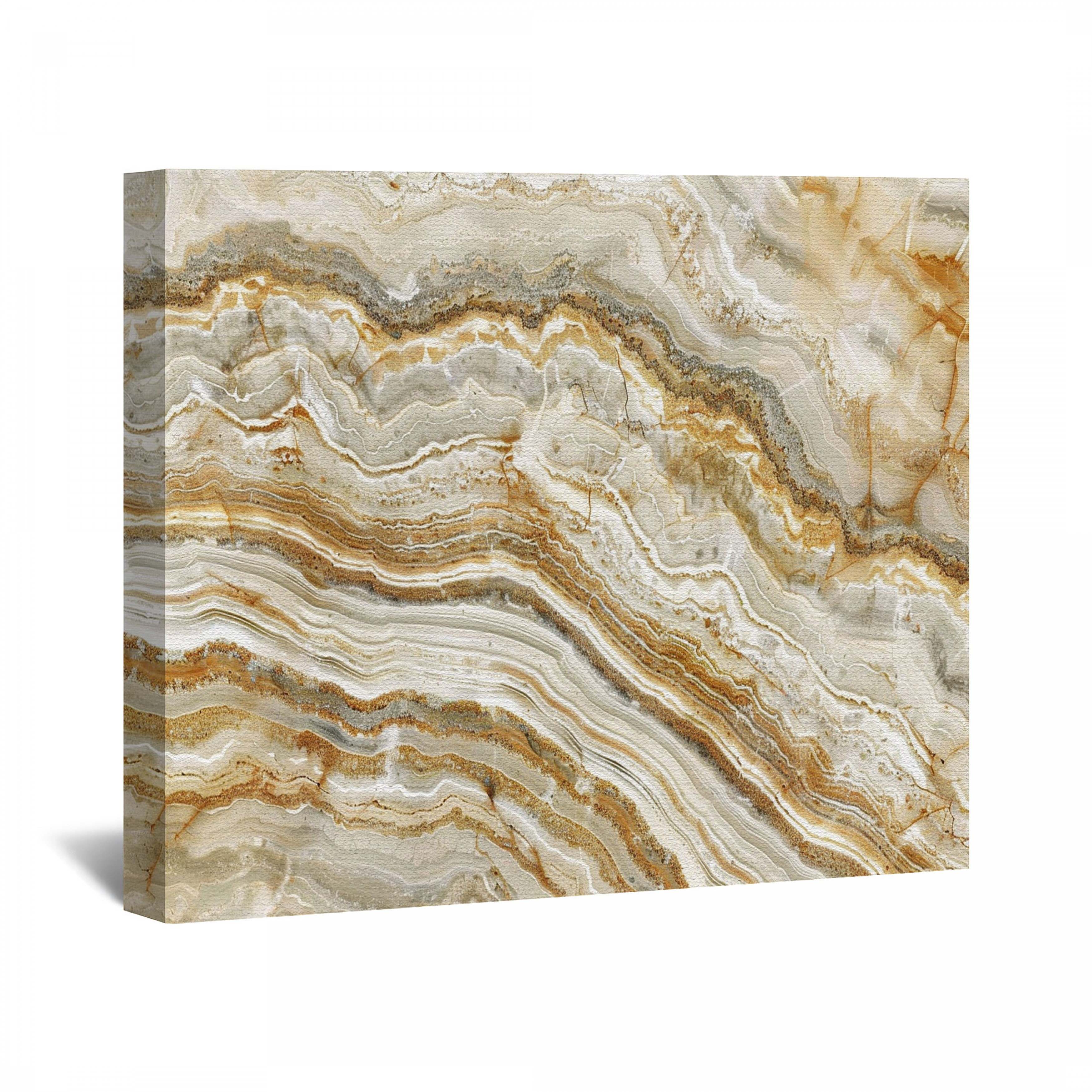 Wrought Studio™ Marble Canvas Wrap - Texture Wall Decor | Wayfair