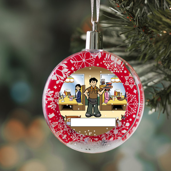 Printed Perfection Personalized Waiter, Casual Dining Christmas Snow ...