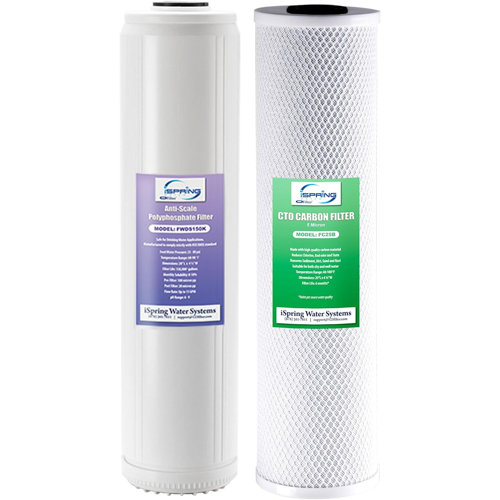 iSpring Water Systems iSpring F2WGB22BDS 4.5” x 20” 2-Stage Whole House ...