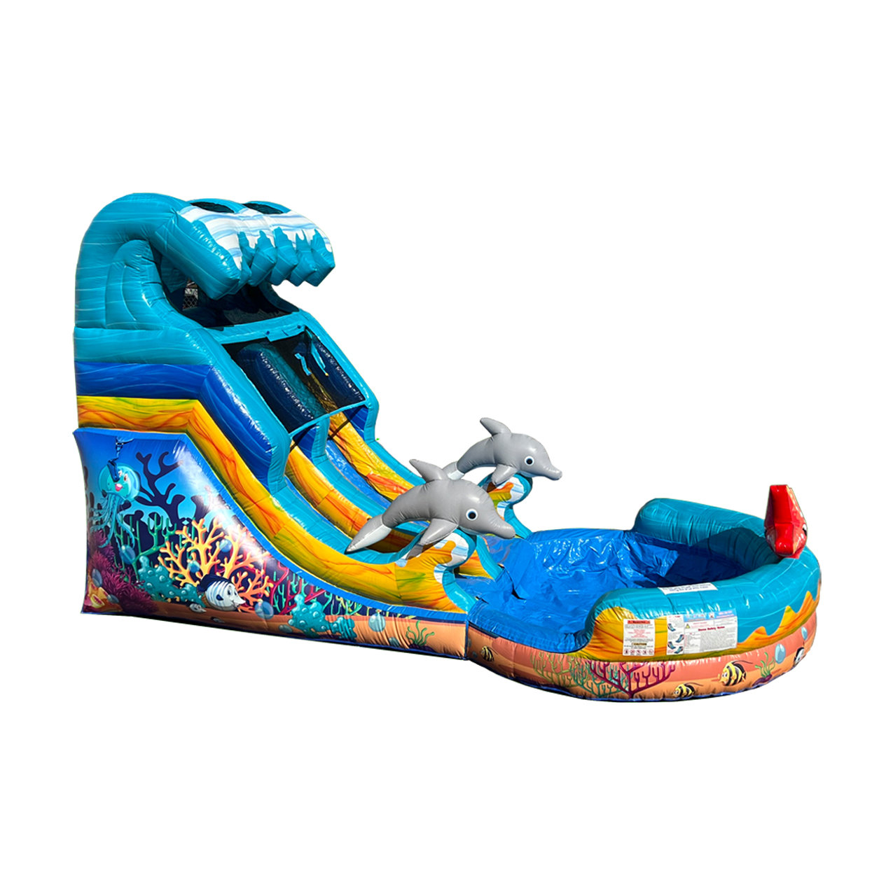 Jingo Jump 12Ft Sea World Water Slide With Pool And Air Blower | Wayfair