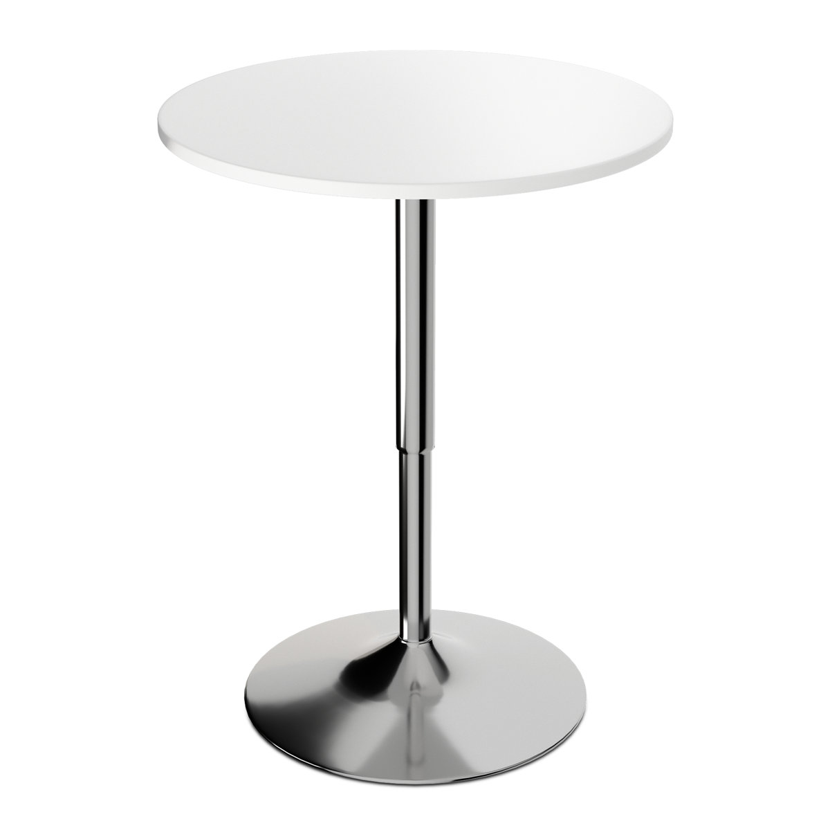 Wrought Studio™ Ojavi Bistro Pub Table Round Adjustable Height Bar ...