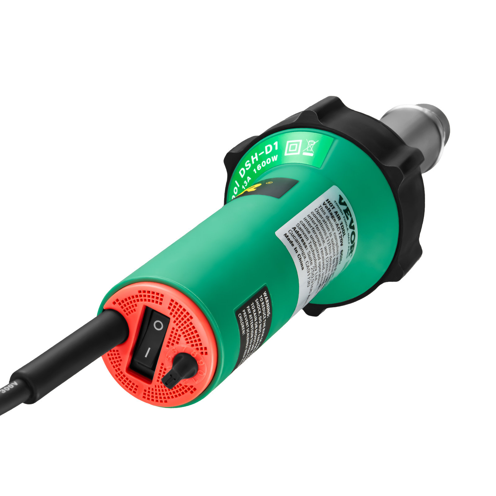 WFX Utility™ Hot Air Plastic Welder 1600W PVC TPO Vinyl Heat Gun Torch ...