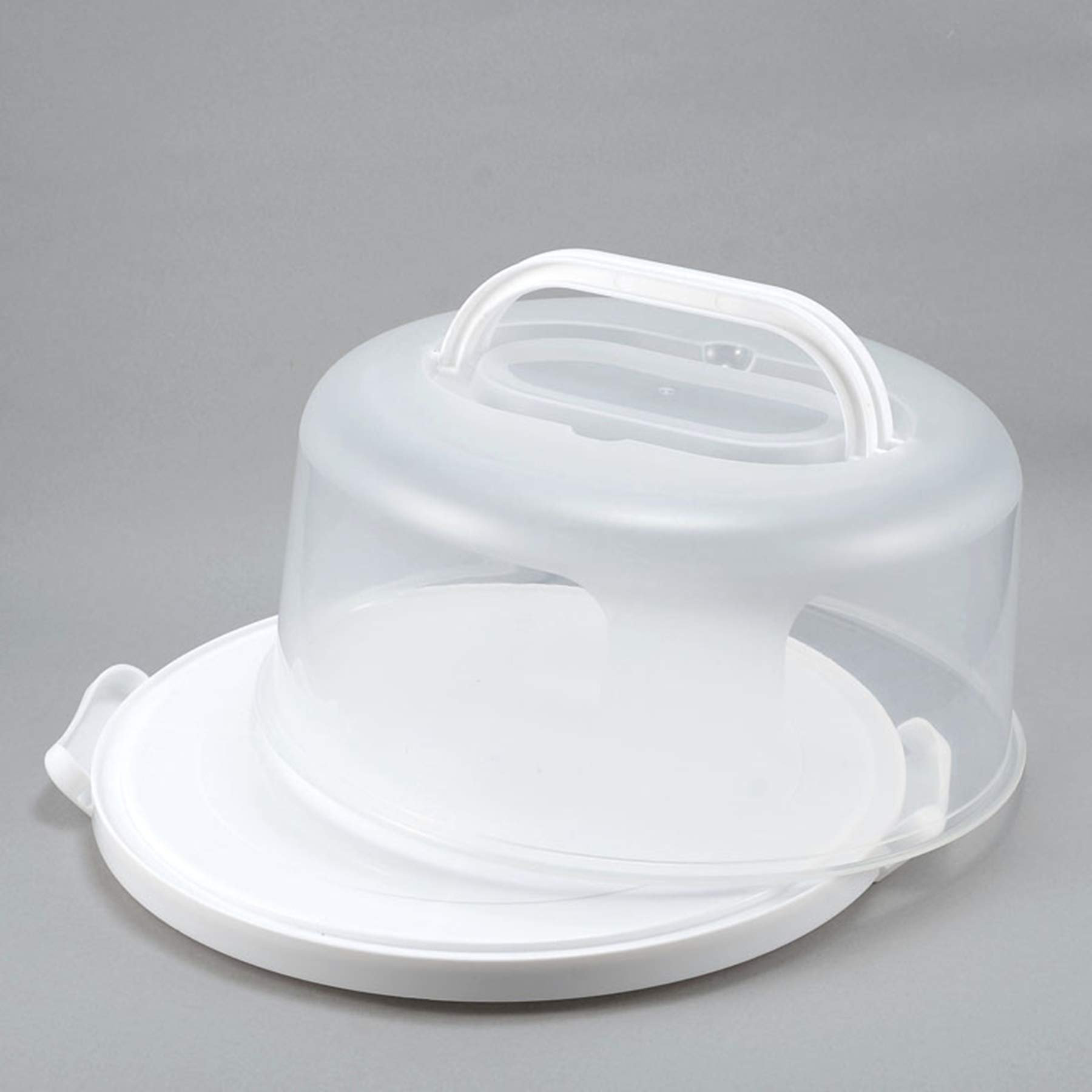 Hokku Designs Zoofen Round Cake Carrier White Cake Stand 11 Inch ...