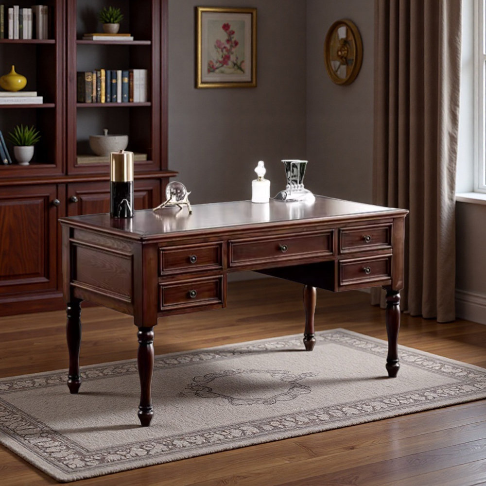 Canora Grey Retro Multi-drawer Storage Writing Desk 47.24inche | Wayfair