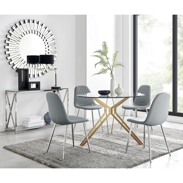 Canora Grey Eubanks Dining Set with 4 Chairs & Reviews | Wayfair.co.uk