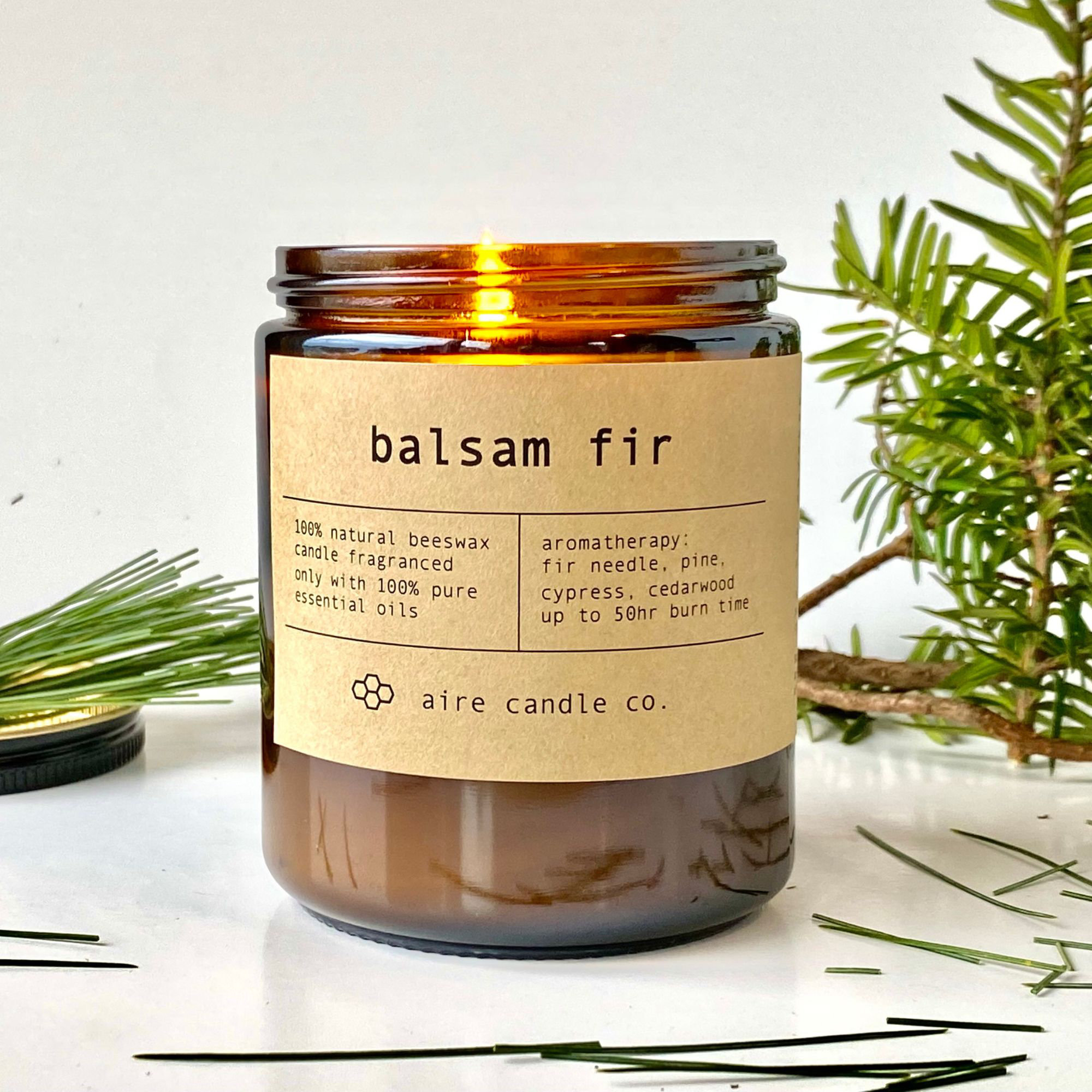 aire candle co. Balsam Fir Beeswax Candle - Wayfair Canada