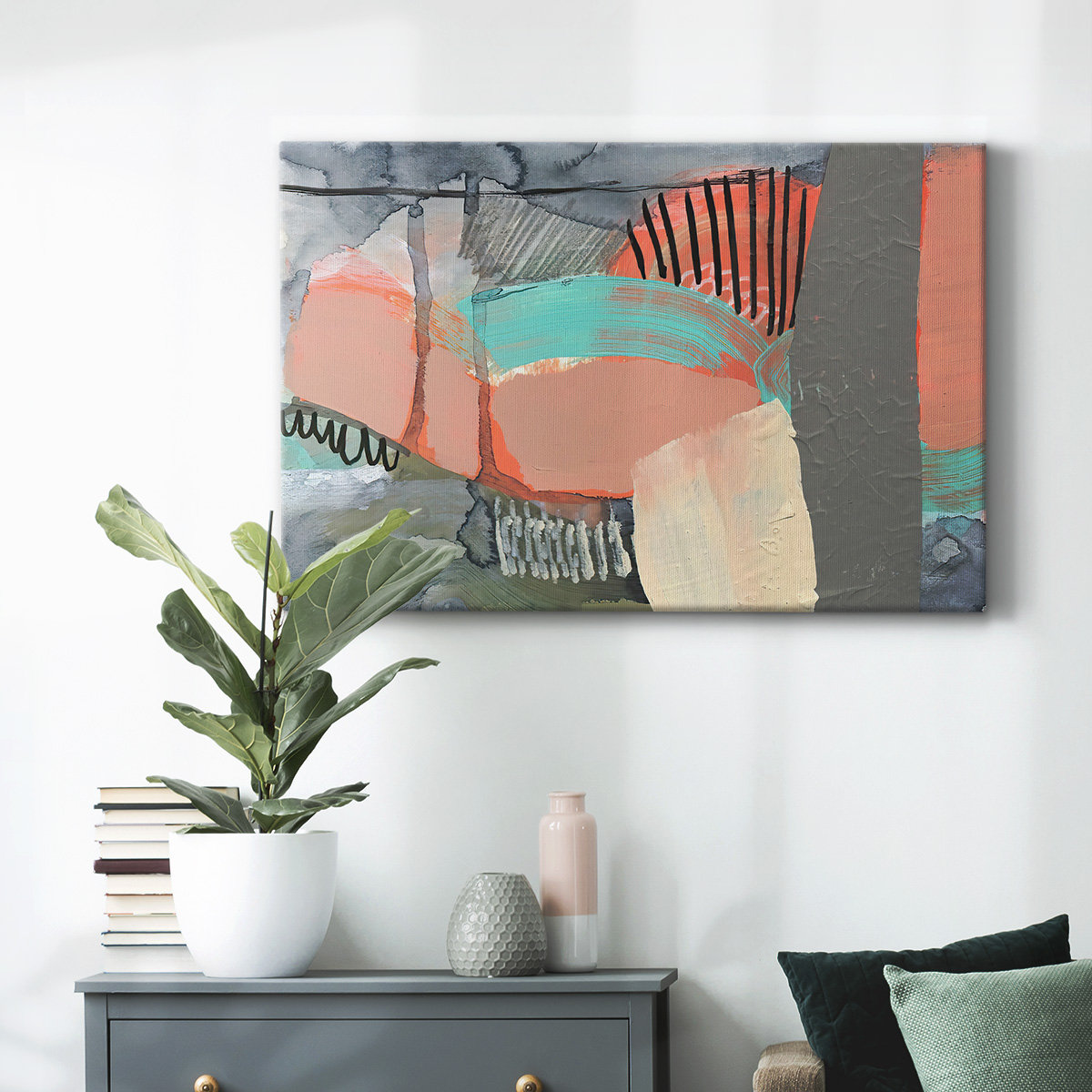 Ivy Bronx Over, Under & Through III-Gallery Wrapped Canvas | Wayfair