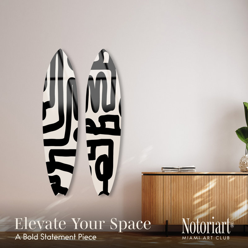 Notori Art Articles Surfboard SET Acrylic Coastal Wall Art by Notoriart ...