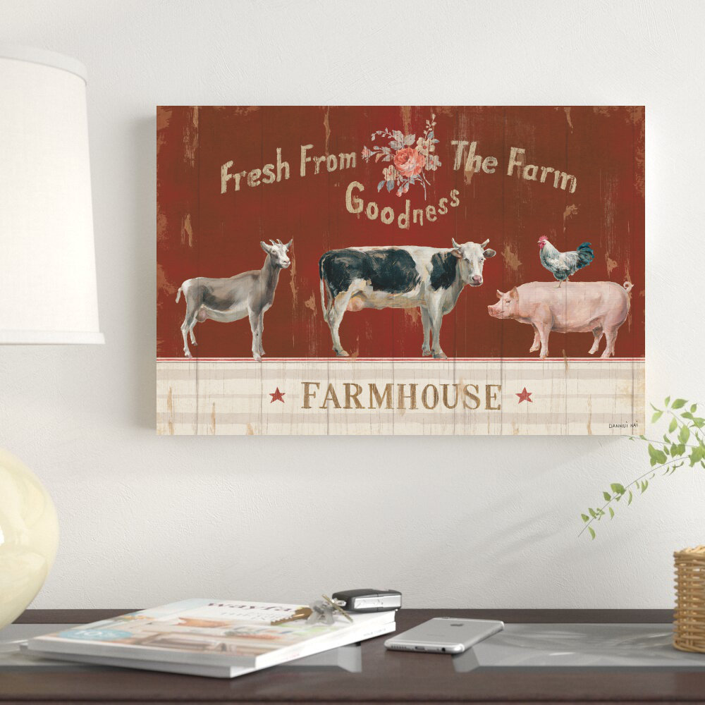 August Grove® Farm Patchwork II by Danhui Nai - Wrapped Canvas Painting ...