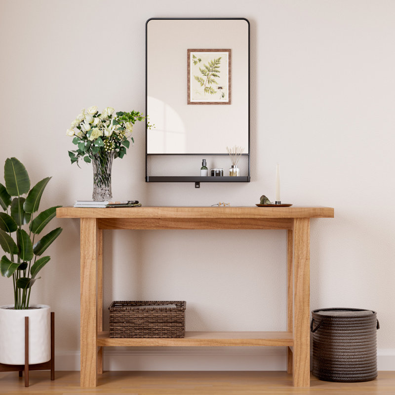 Ebern Designs Tillymae Bathroom Vanity Mirror Metal Rectangle Wall ...