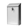 17 Stories Mendler Metal Wall Mounted Lockable Waterproof Letter Box ...