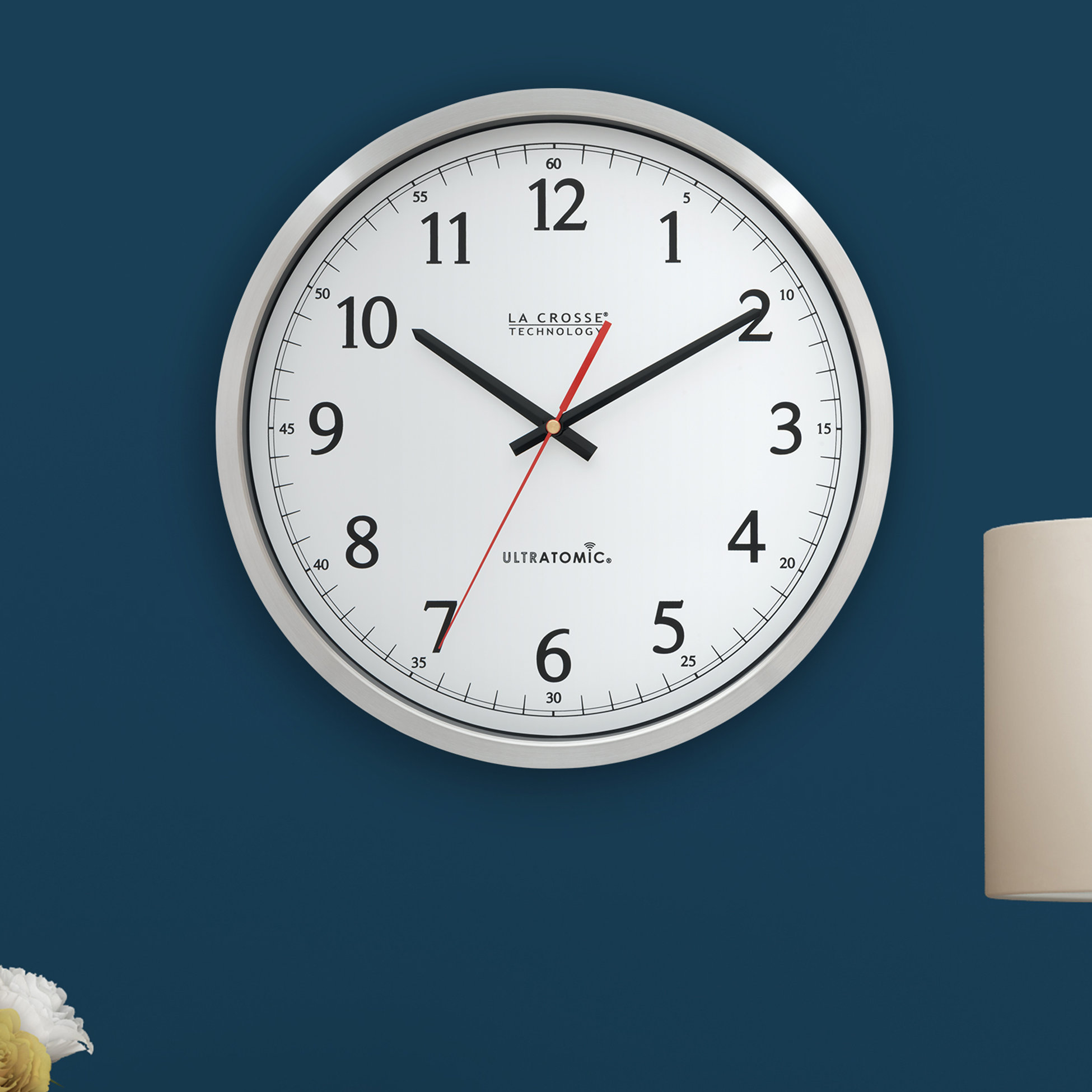 La Crosse Technology Ultratomic 14'' Metal Wall Clock & Reviews | Wayfair