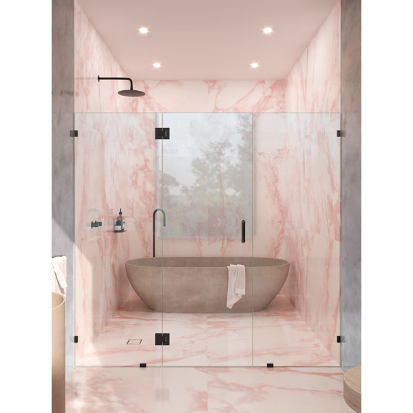 Glass Warehouse Stellar 80.5 in. x 78 in. Fully Frameless 3 Panel ...