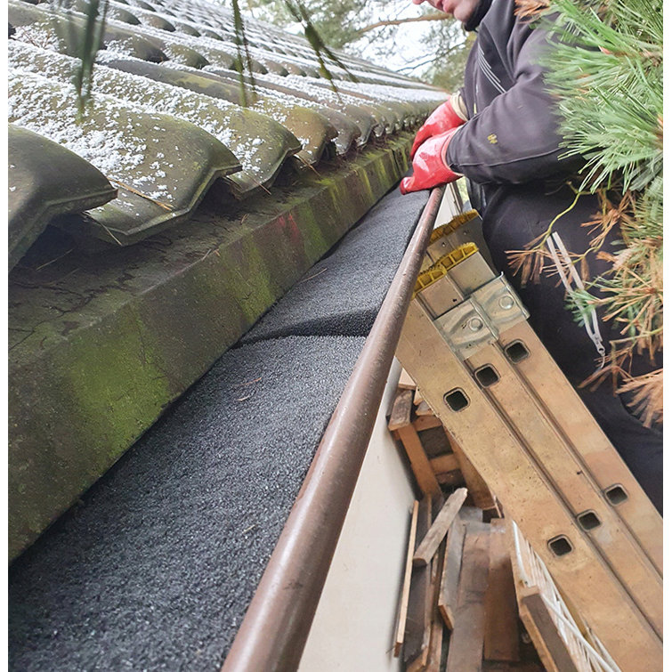 EUBimMeble Gutter filter standard 100 foam Optimum 10 m (125 cm x 8 pcs ...