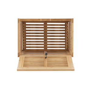 Dotted Line™ Ayden Solid Bamboo Wood Hamper & Reviews | Wayfair