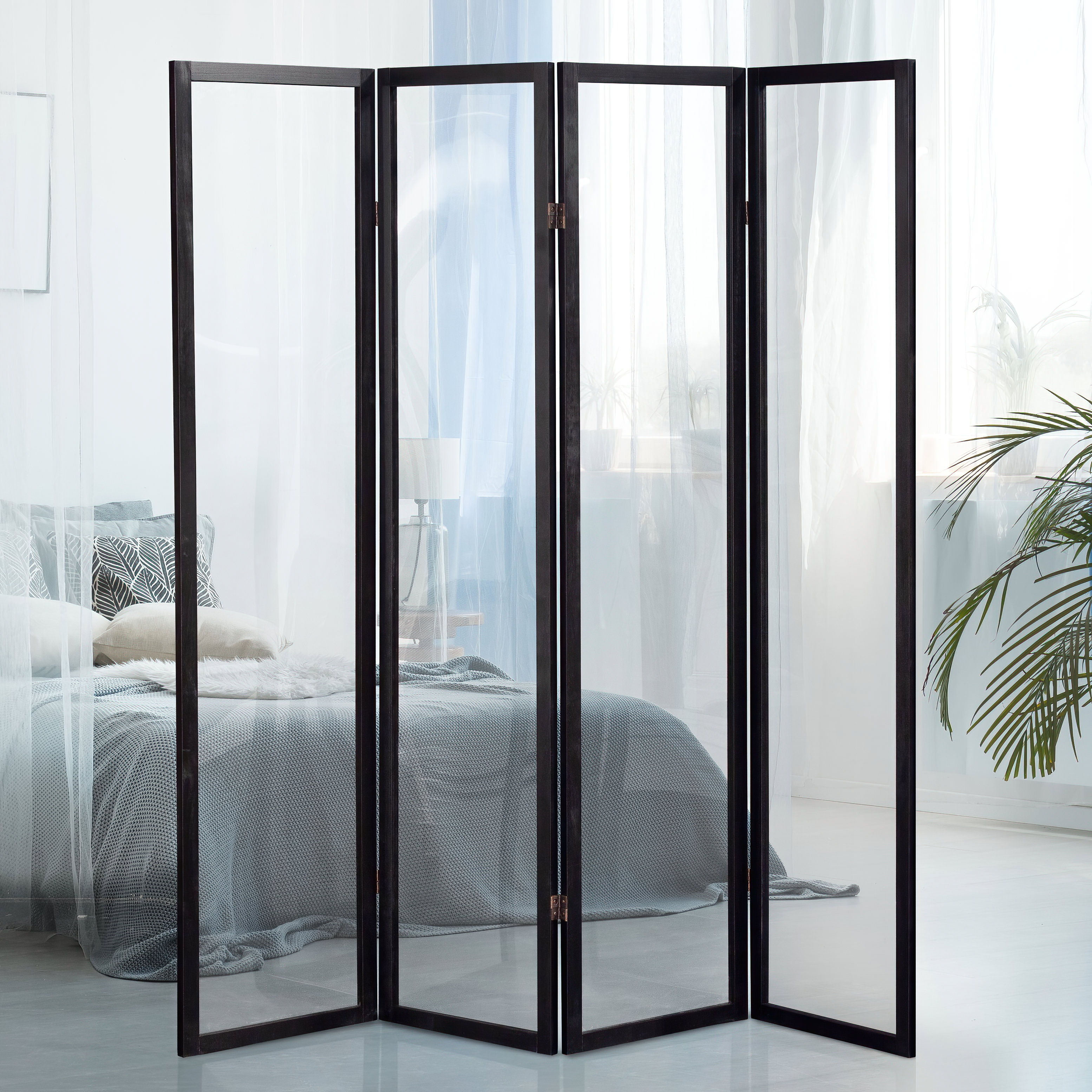 Wade Logan® Alayzhia Clear Plastic Partition & Reviews | Wayfair