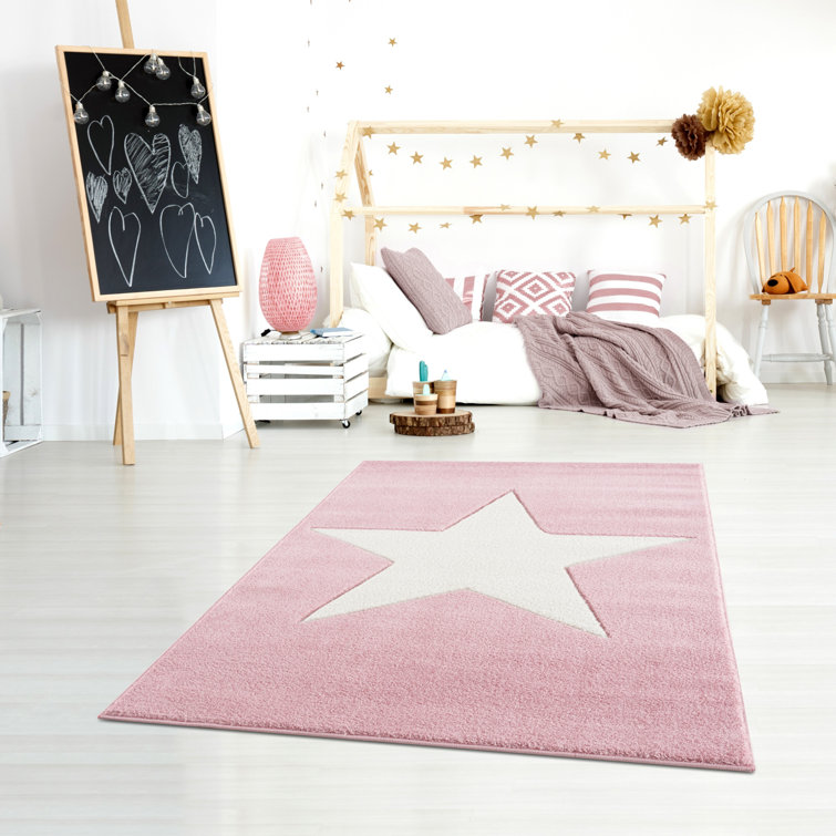Livone Shooting Star Shaggy Pink Rug | Wayfair.co.uk
