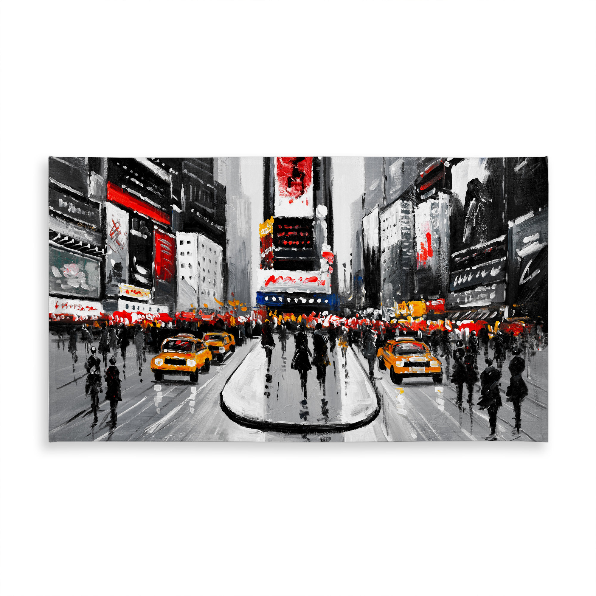 East Urban Home Gray NYC Busy Street Tablecloth | Indoor/Outdoor Home ...