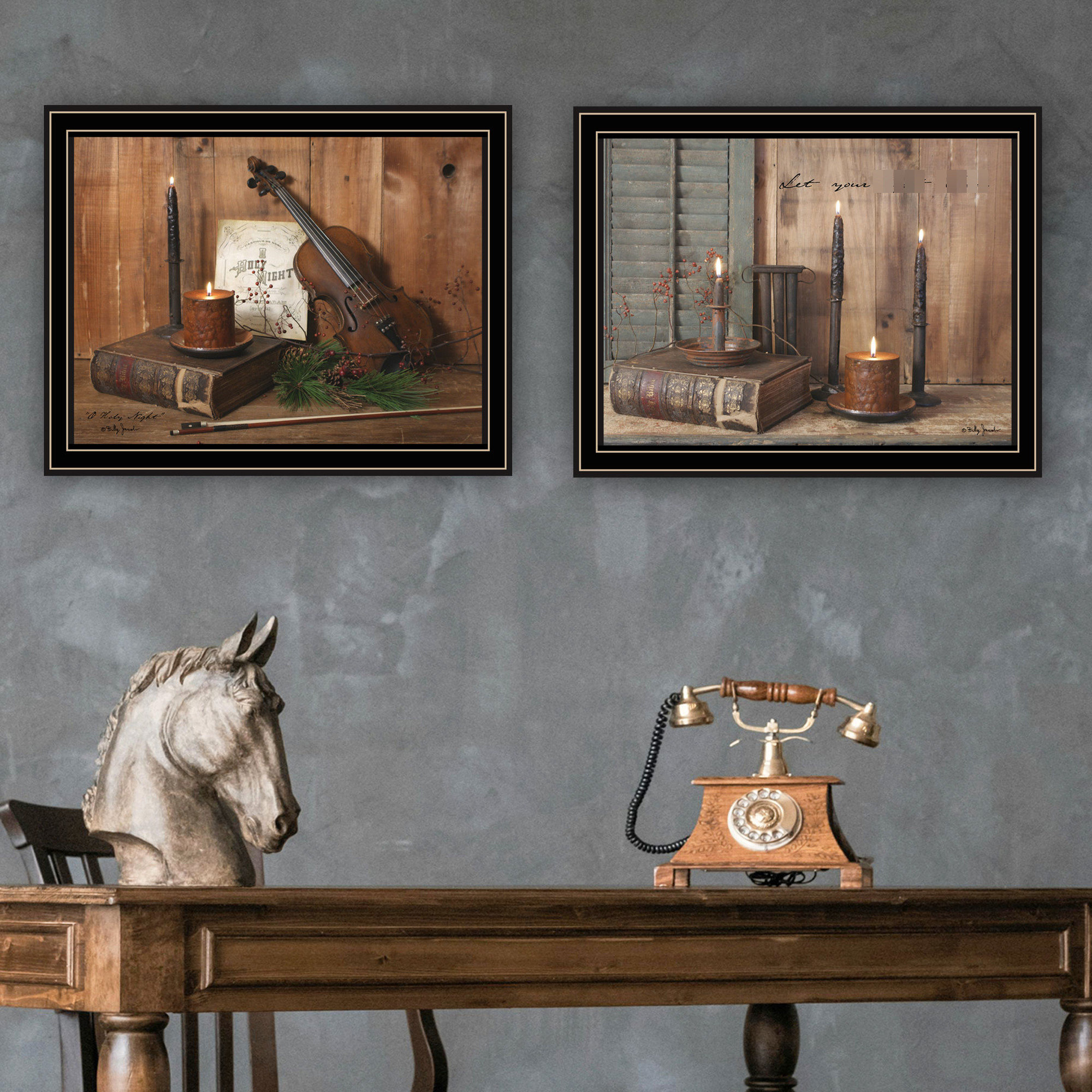 Red Barrel Studio® 2 Candlelight Wall Art. Add Character To Your Space ...