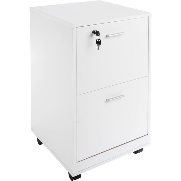 Ebern Designs File Cabinet - 2 Drawer File Cabinet with Lock and Drawer ...