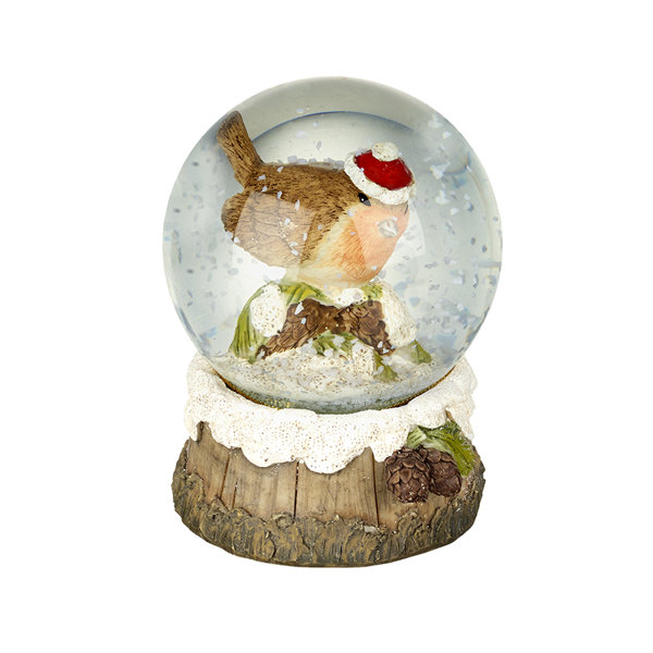 The Seasonal Aisle Robin Snow Globe | Wayfair.co.uk