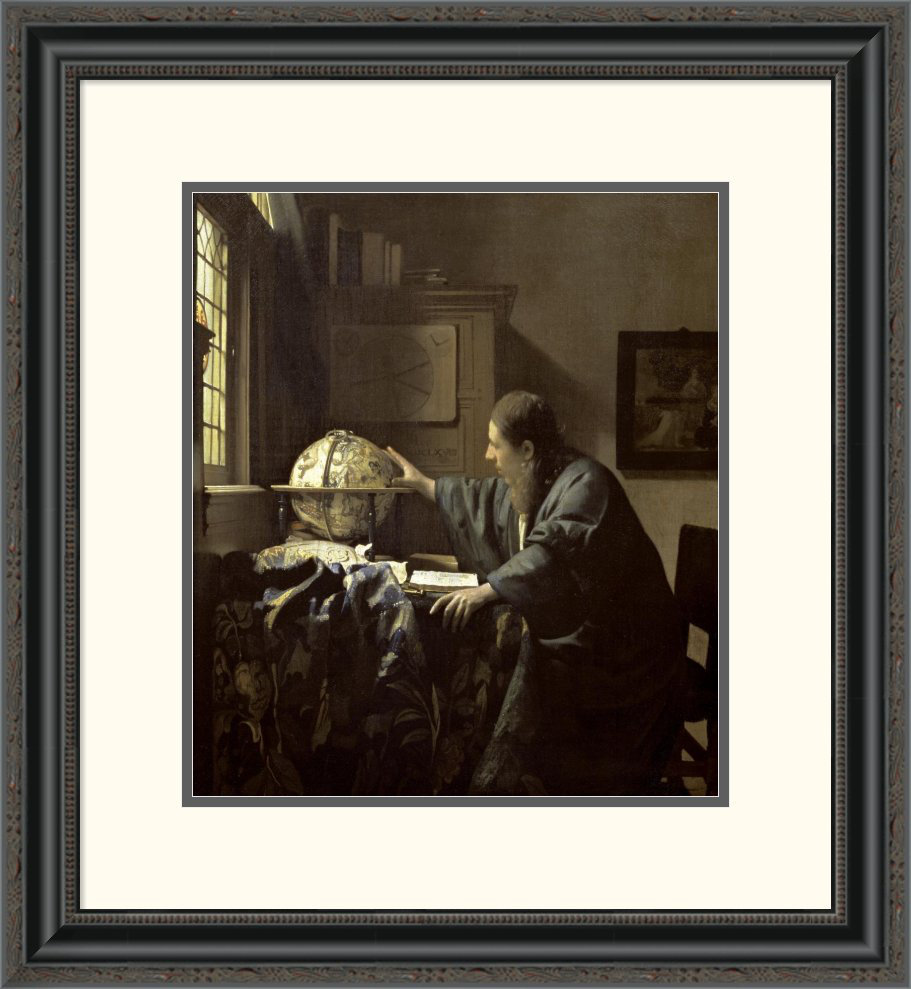 Global Gallery 'The Astronomer' by Johannes Vermeer Framed Painting ...