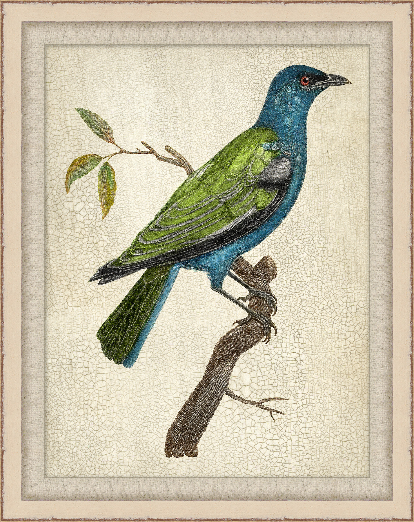 Wendover Art Group Blue Birds 7 - Picture Frame Painting on Paper | Wayfair