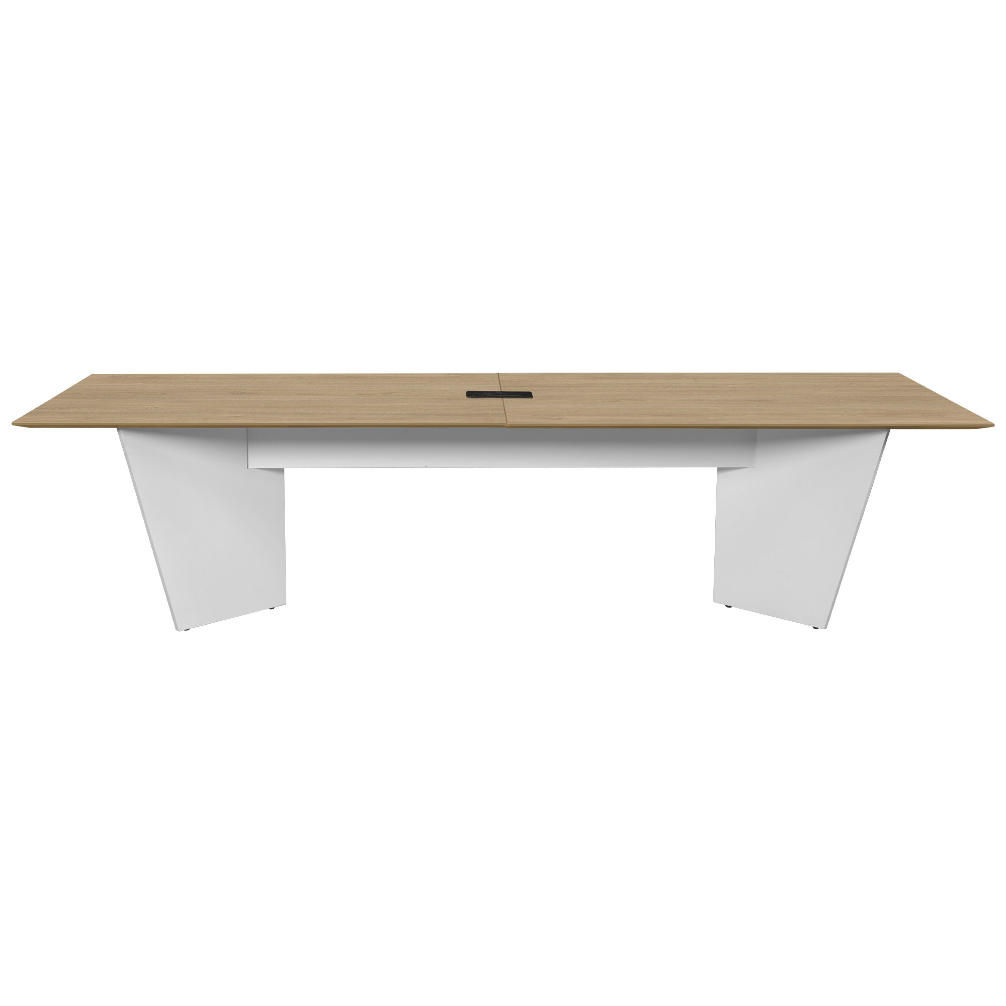 Inbox Zero Matthildur Conference Table with Power Data Grommet- Noble ...