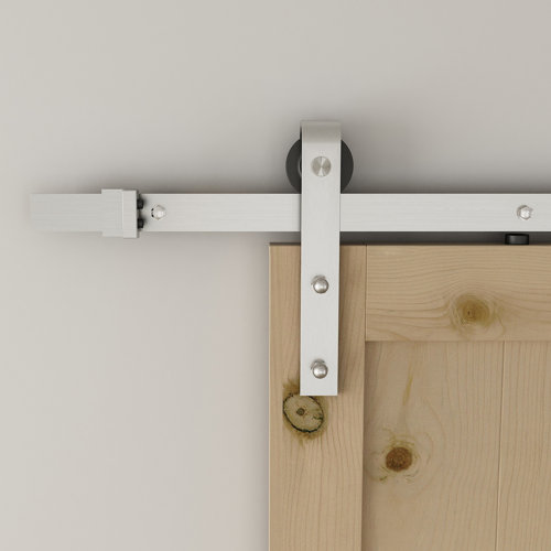 American Pro Decor Steel Sliding Rolling Barn Door Hardware Kit for ...