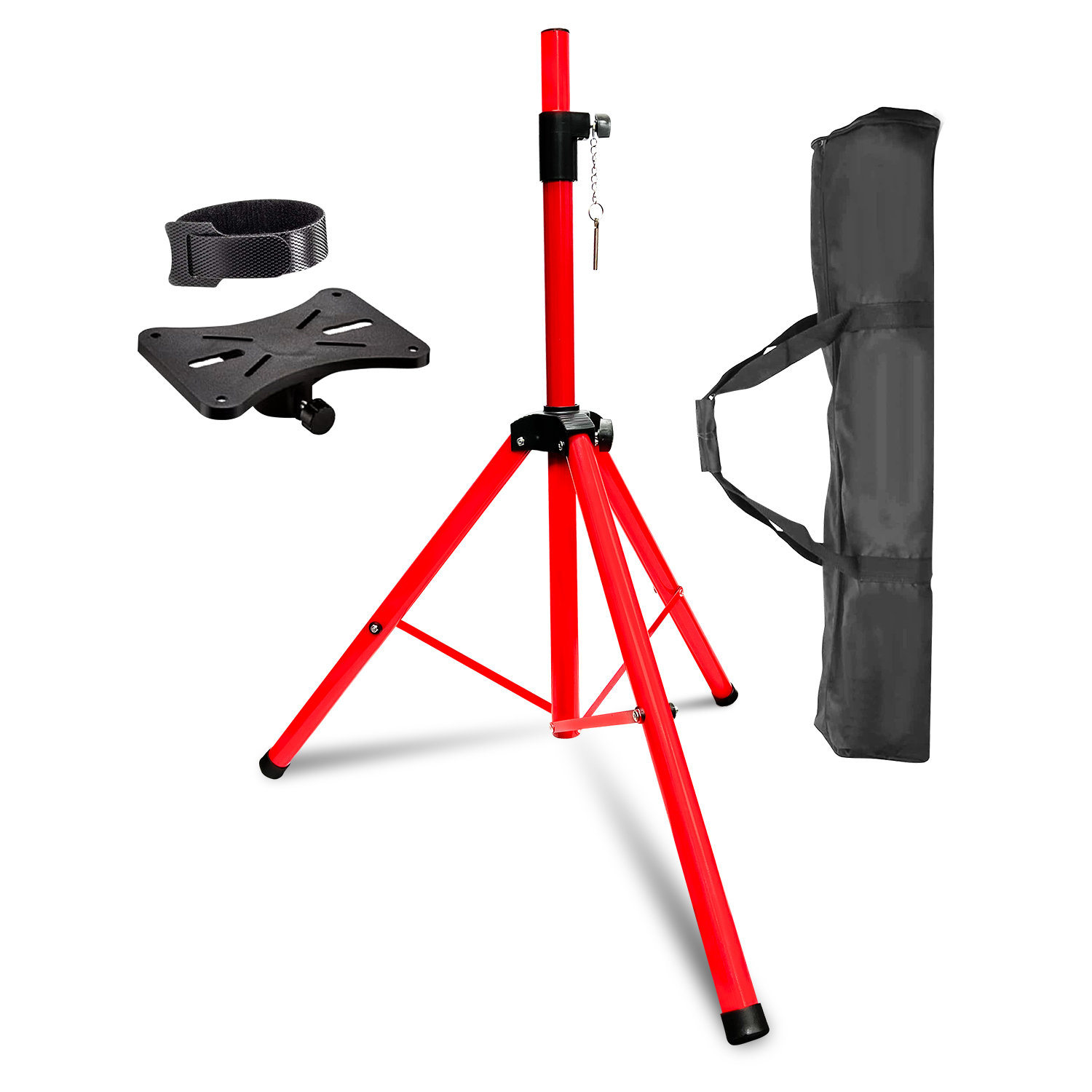 Inbox Zero 5 Core Speaker Stand Tripod Heavy Duty Adjustable Up to 72 ...