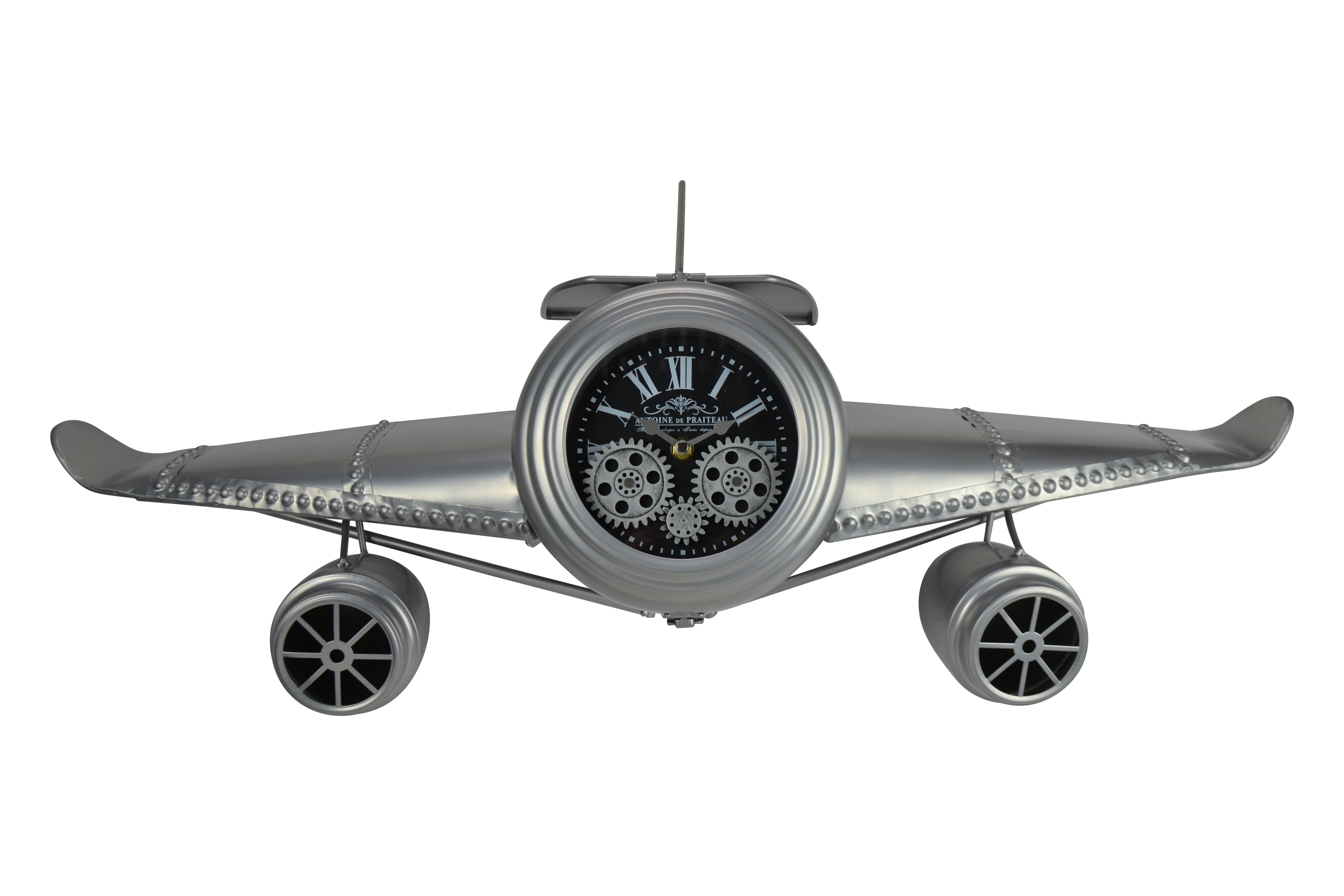 Three Star Im/Ex Inc. 34" Vintage Airplane Wall Clock | Wayfair