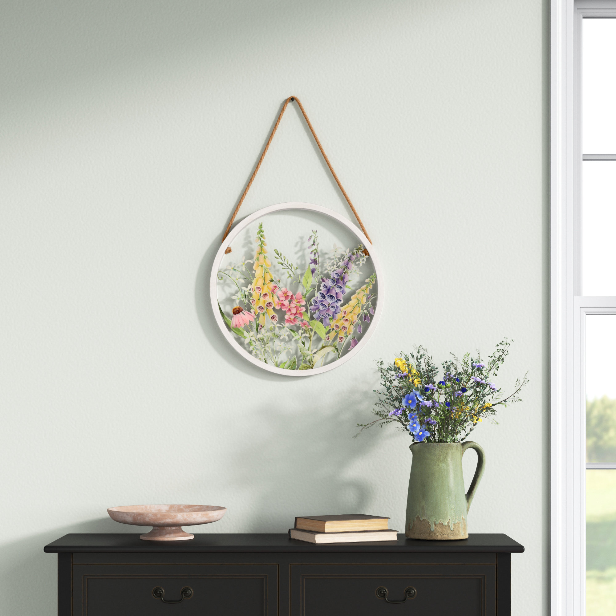 Kelly Clarkson Home Farmhouse Plants & Flowers Wall Decor on Acrylic ...