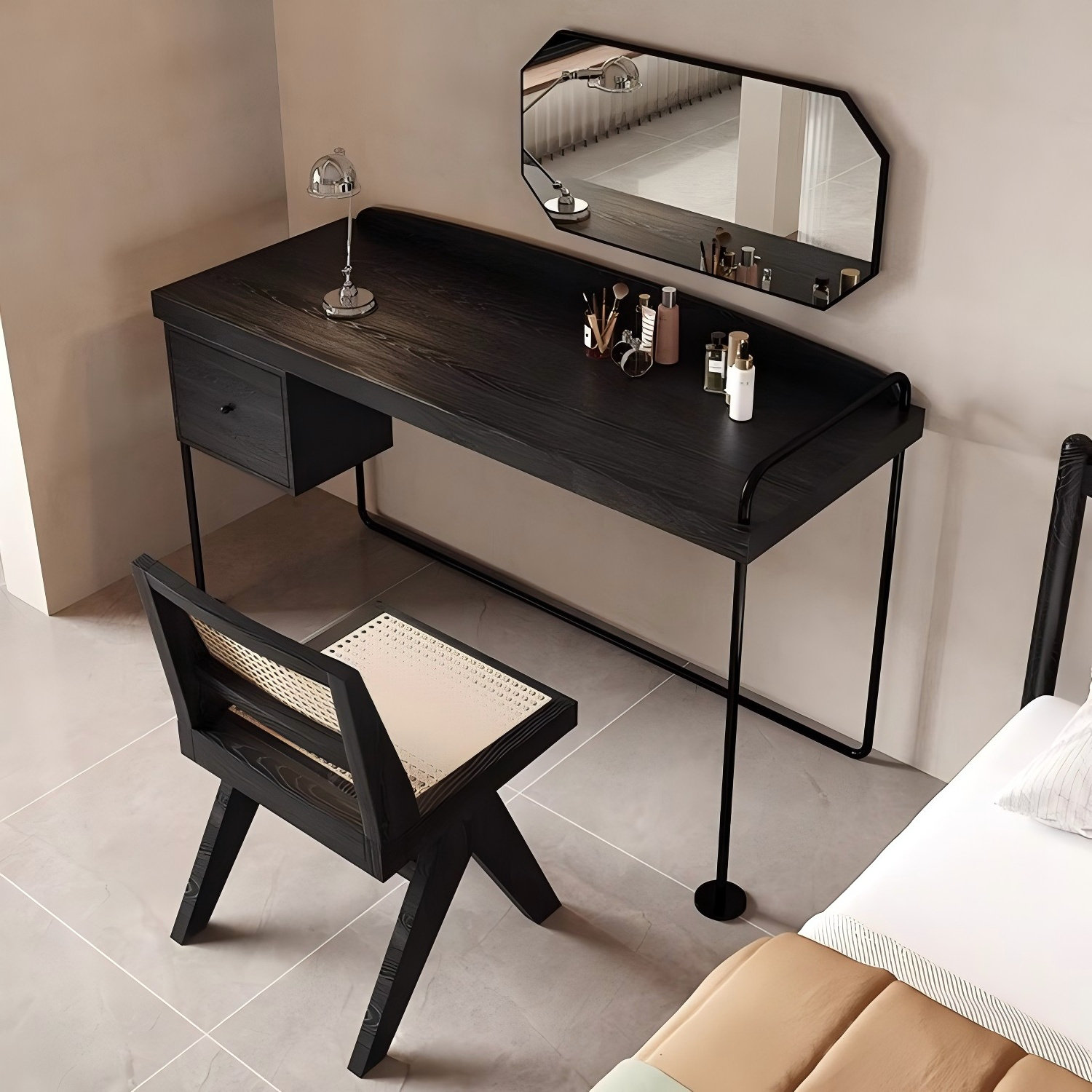 Hokku Designs Modern Minimalist Rectangular Makeup Table | Wayfair