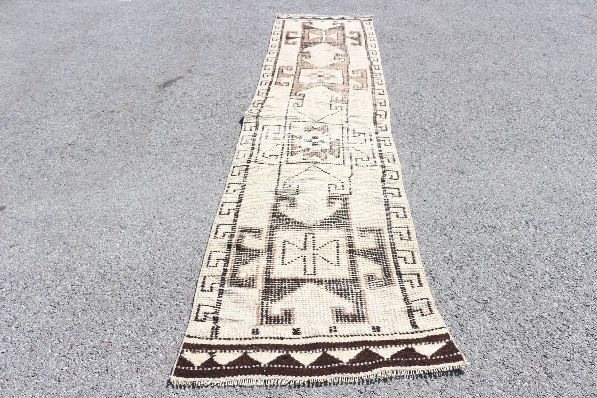 Bungalow Rose Handmade Turkish Runner Rug With Geometric Boho Design in ...