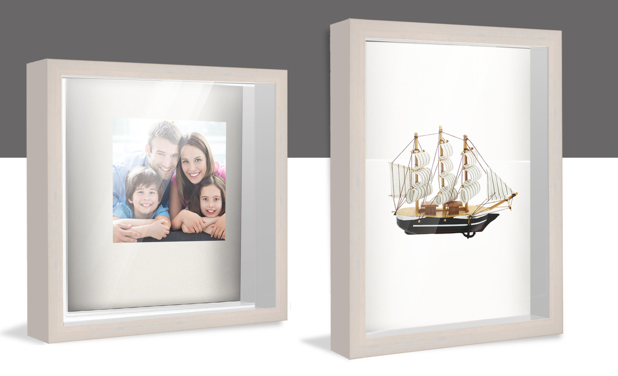 Bungalow Rose Latron Solid Wood Shadow Box Picture Frame | Wayfair