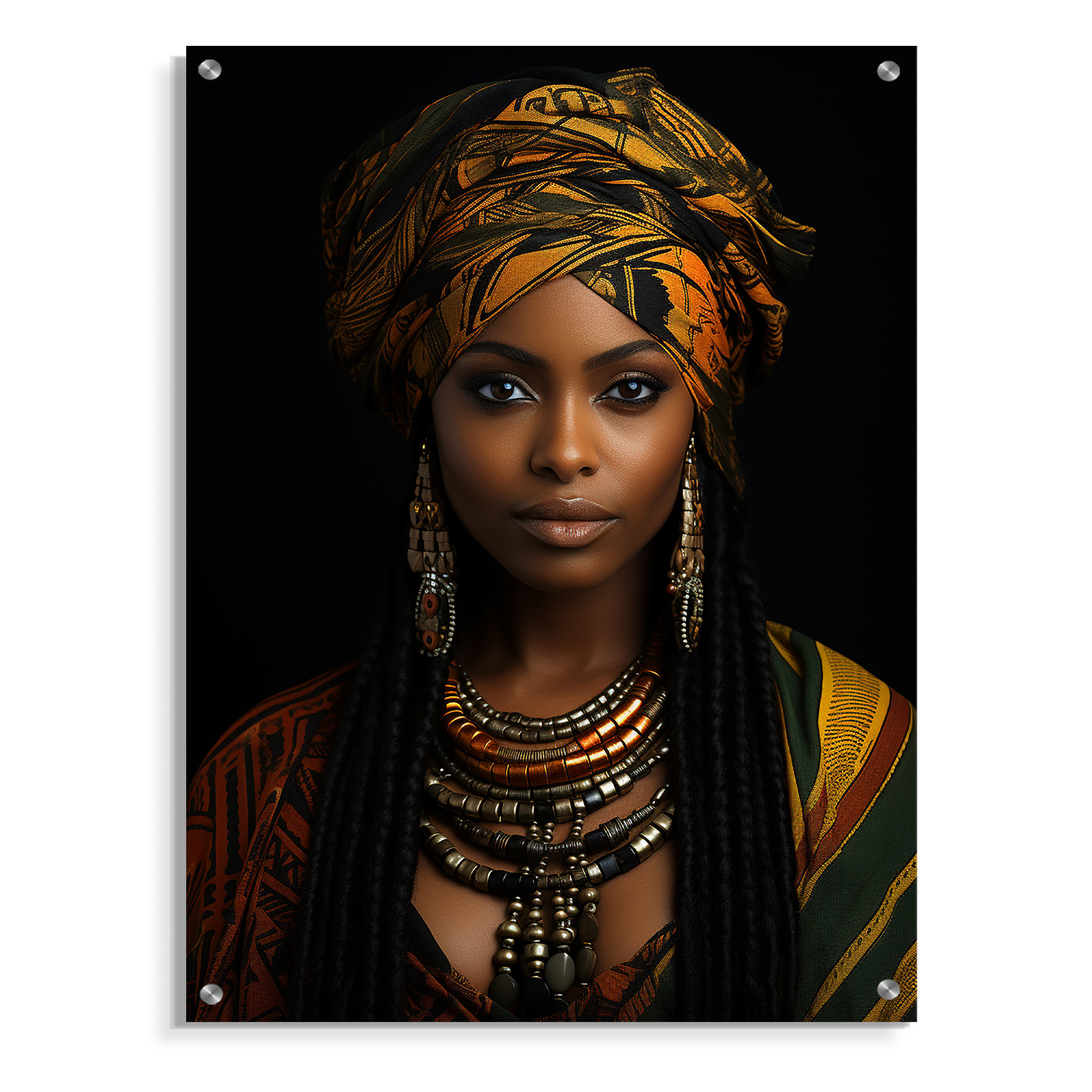Latitude Run® Woman African Spirit Portrait II - African American Art ...
