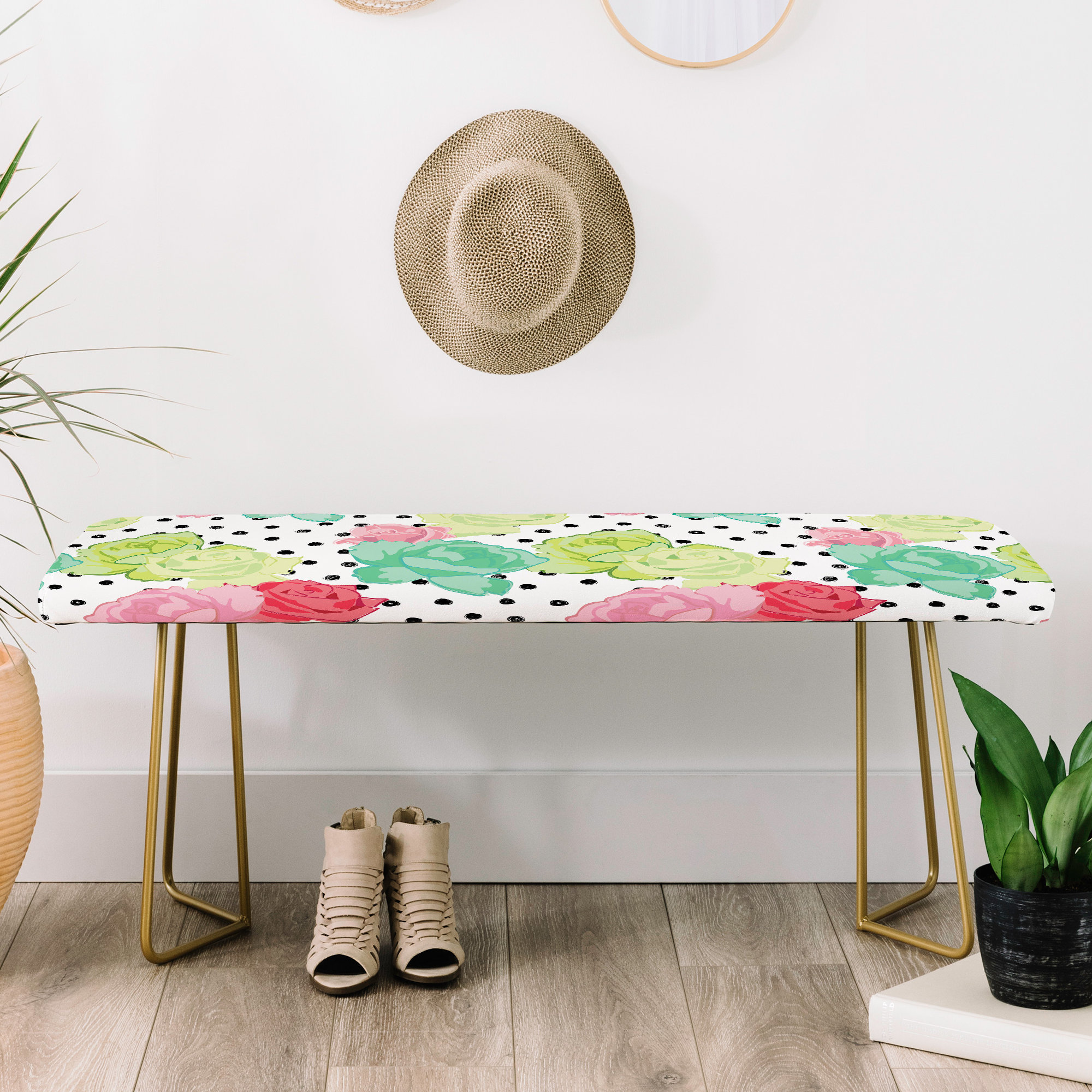 East Urban Home Dash and Ash Faux Leather Upholstered Bench | Wayfair