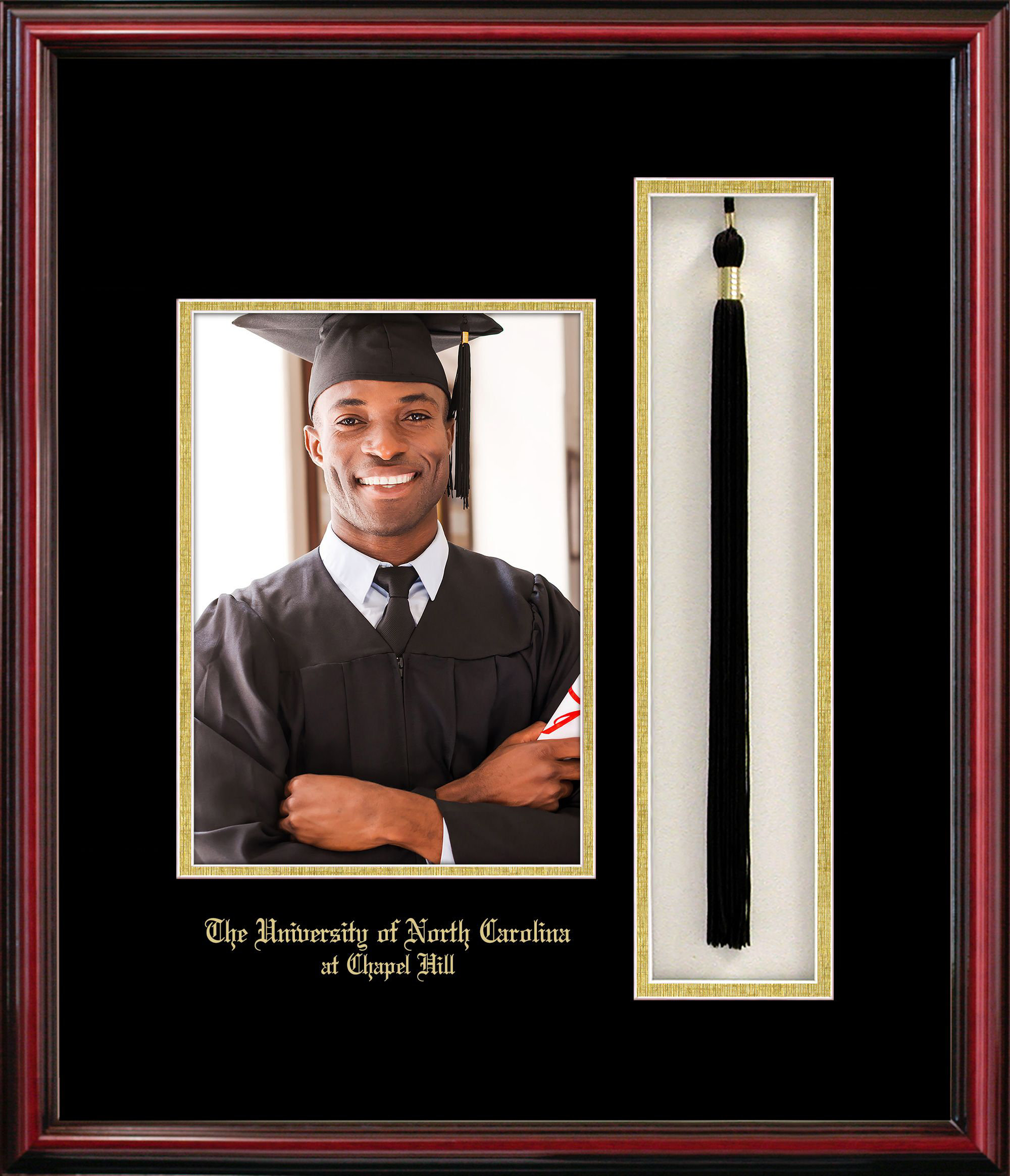 Campus Images 5" x 7" Beveled Wood Single Picture Frame in Cherry | Wayfair