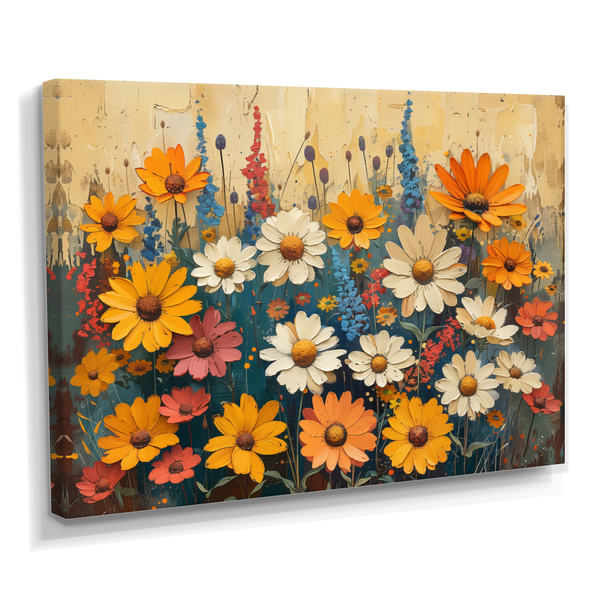 Winston Porter Yellow White Vibrant Garden Thistle - Thistle Wall Decor ...