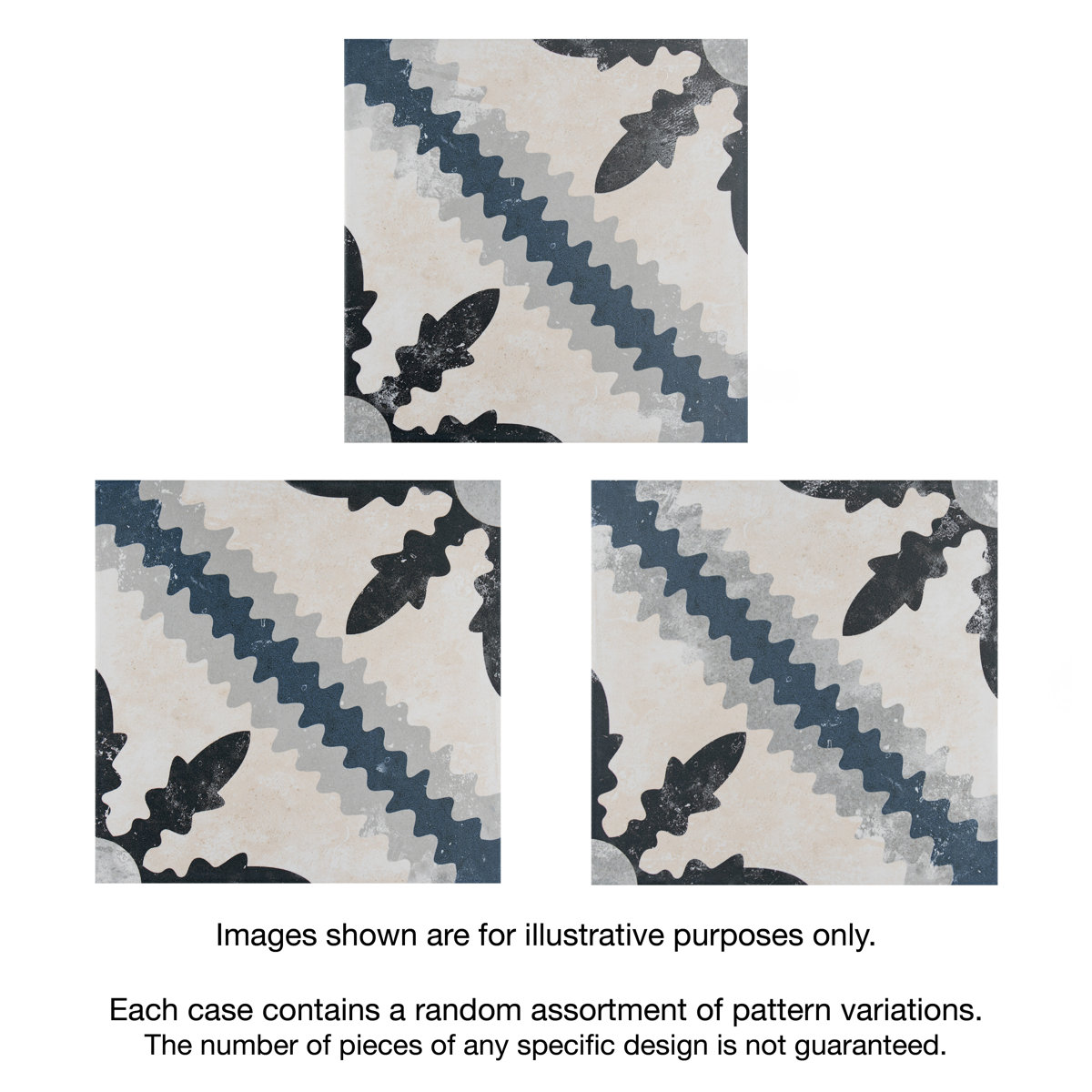 Merola Tile Evoque Monastery 10" x 10" Porcelain Patterned Wall & Floor ...