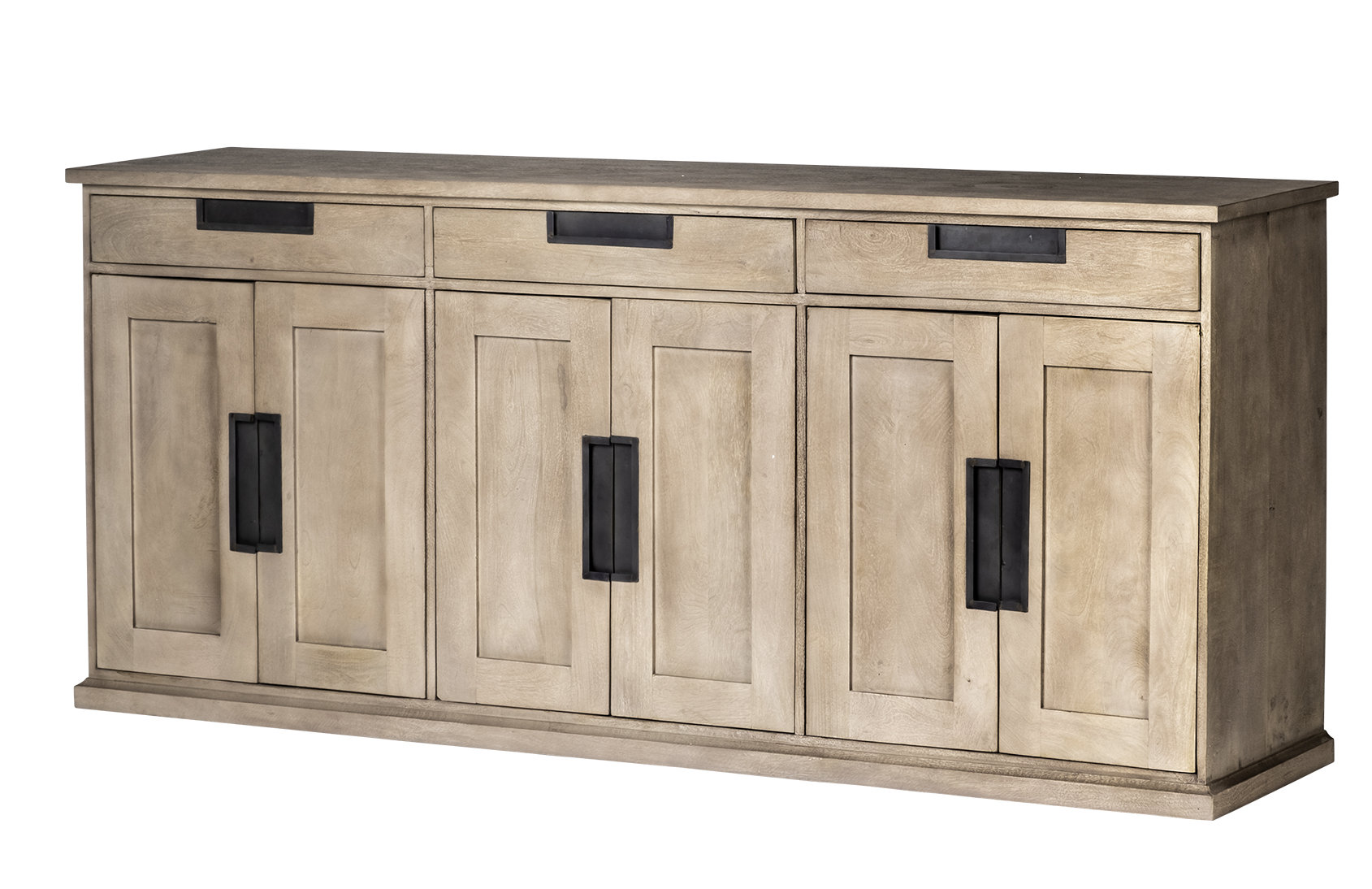 Birch Lane™ Alex 81.5" Wide 3 Drawer Mango Wood Sideboard & Reviews - Wayfair Canada