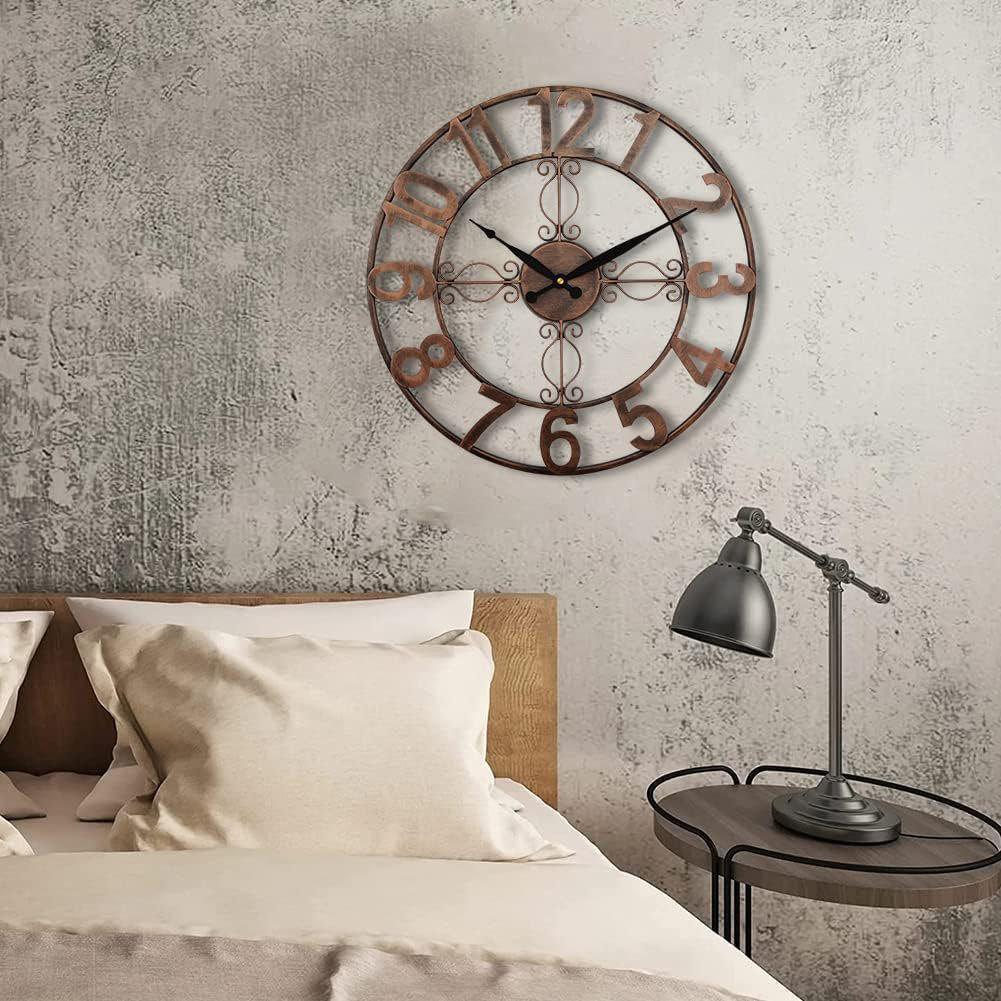 Williston Forge Jeralyn Metal 18" Wall Clock | Wayfair