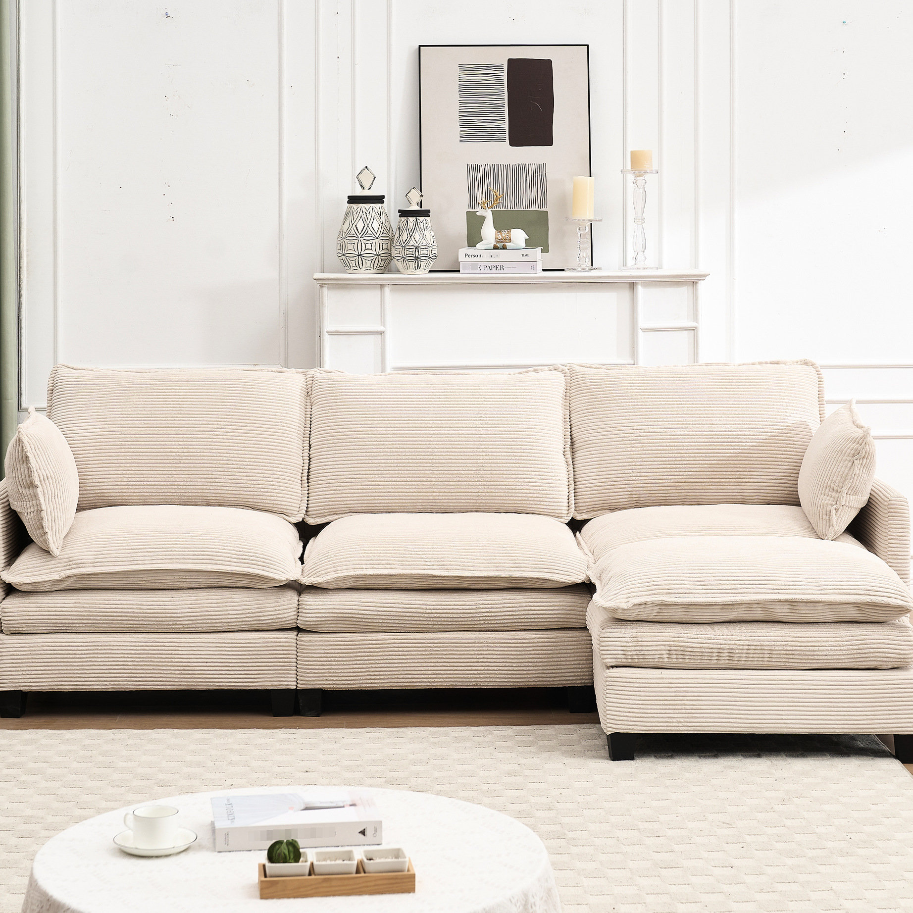 Ivy Bronx Comfy Velvet With 1 And 2 Lumbar Pillows - 3 Living Room ...