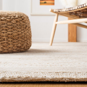 Sand & Stable Elliana Handmade Hand Loomed Performance Beige Rug | Wayfair