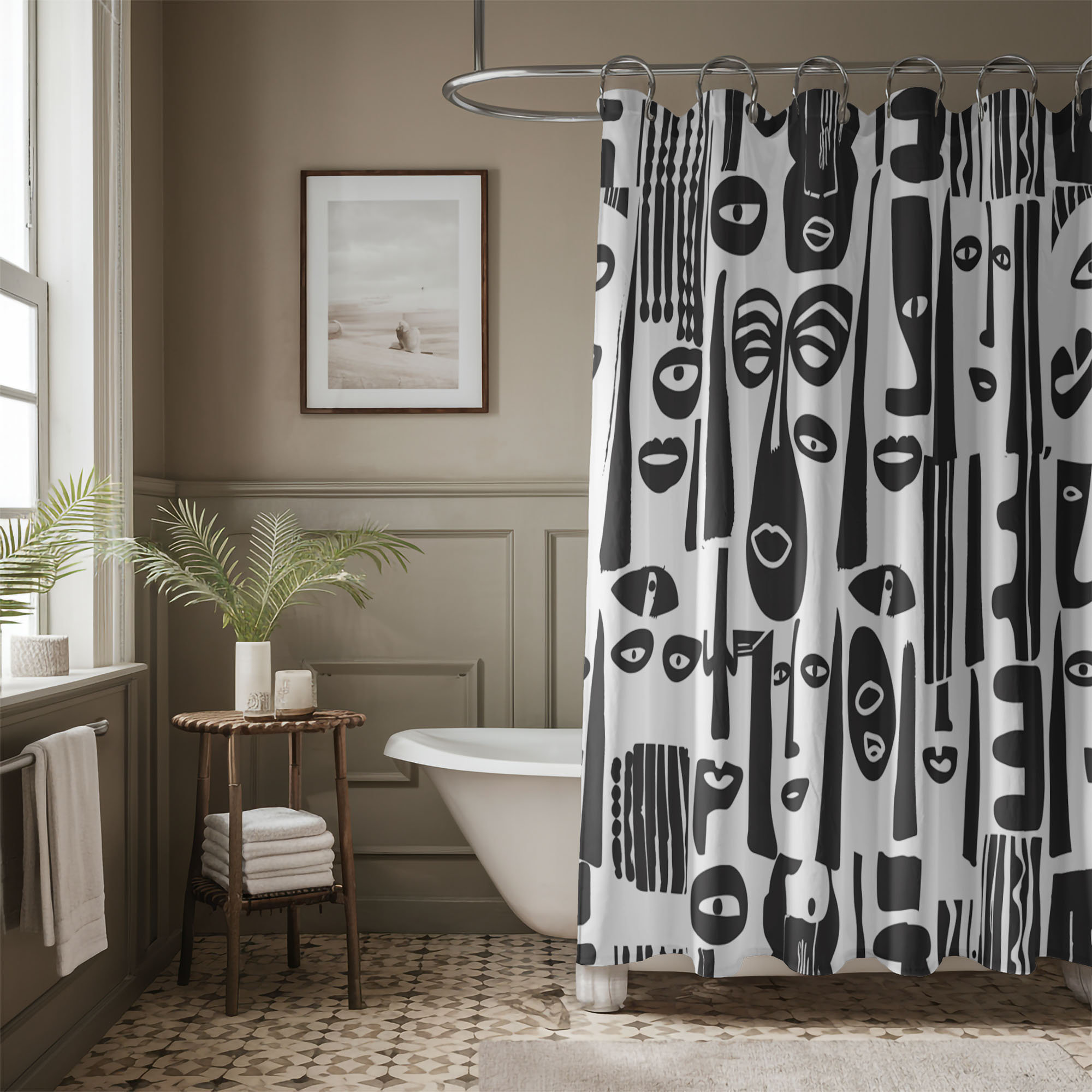 East Urban Home Modernist People Art - 1 Piece Standard Shower Curtain ...