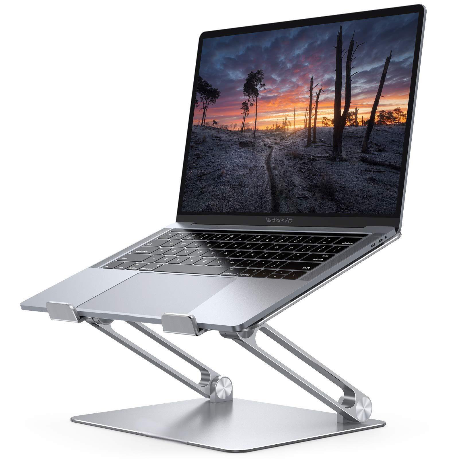 Inbox Zero Adjustable Laptop Stand, Portable Laptop Riser, Aluminum ...